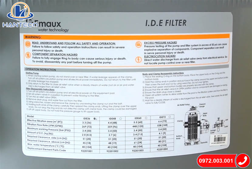 BỘ LỌC BỂ BƠI EMAUX GALAXY IDE | CHẤT LƯỢNG LỌC ĐẶC BIỆT (MỚI)